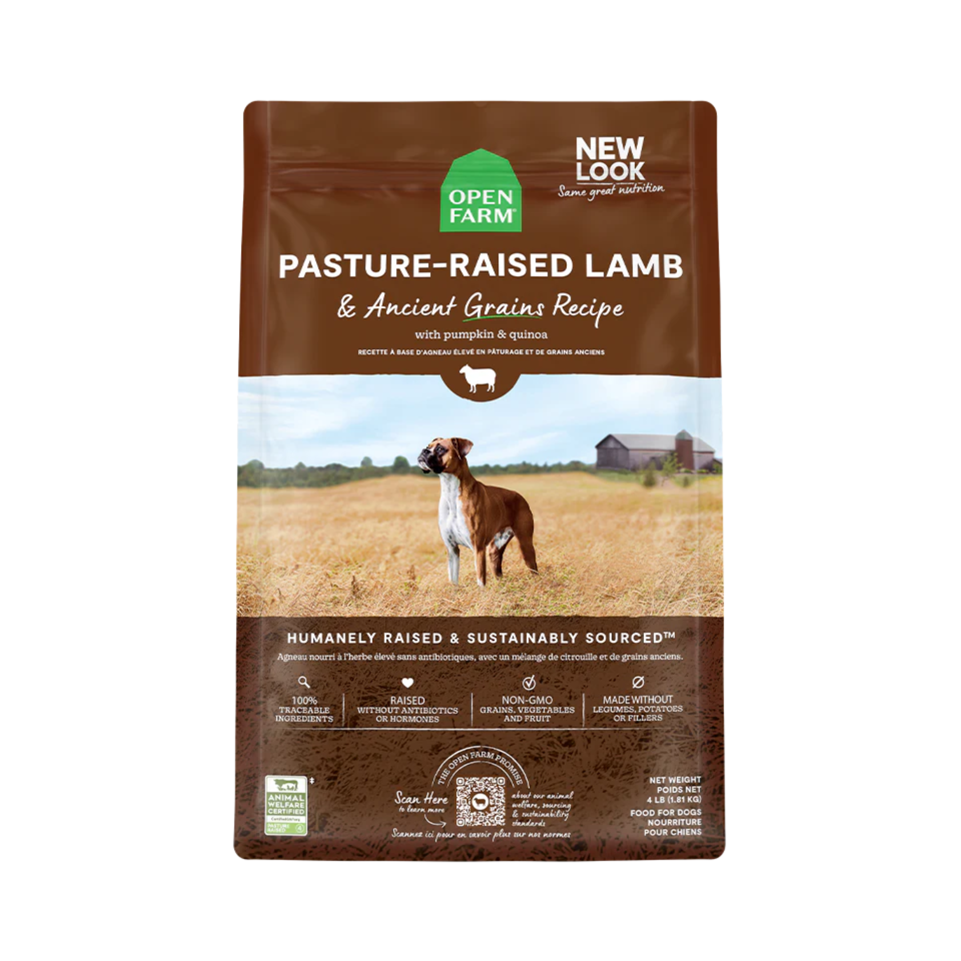 Open Farm Pasture-Raised Lamb & Ancient Grains Dry Dog Food – Pups ...