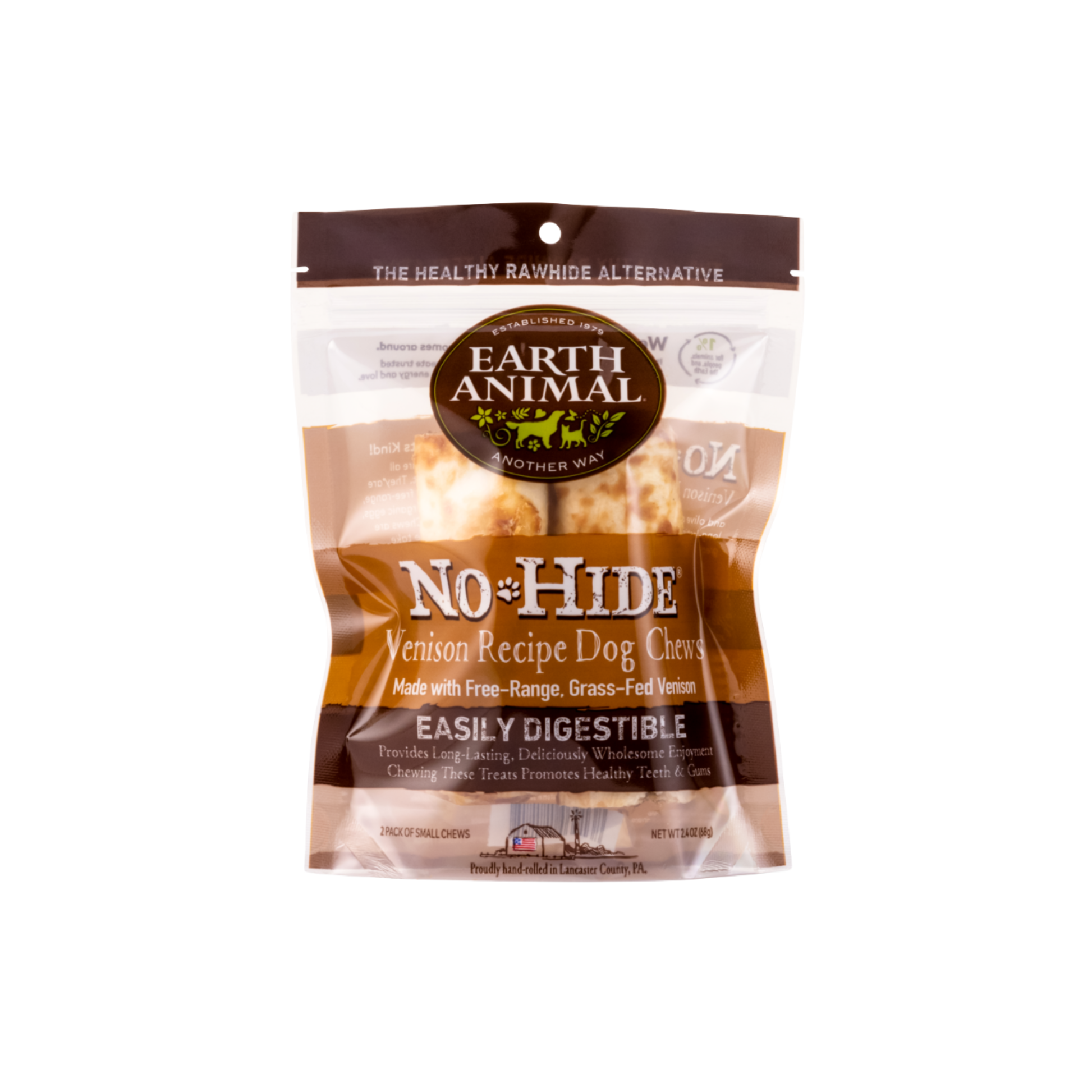 Earth Animal No-Hide Venison Rolls – Pups & Cubs Premium Pet Food