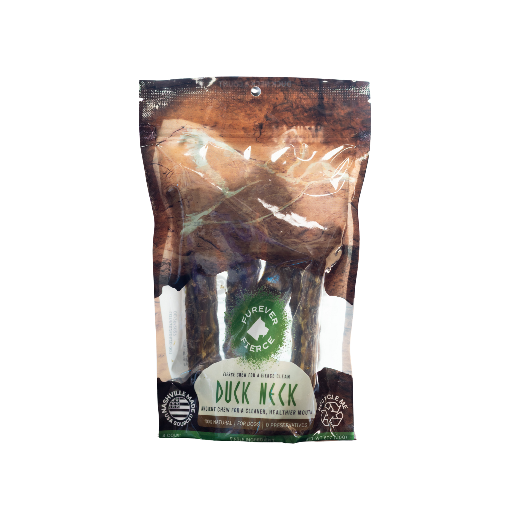 Furever Fierce Dehydrated Duck Neck – Pups & Cubs Premium Pet Food