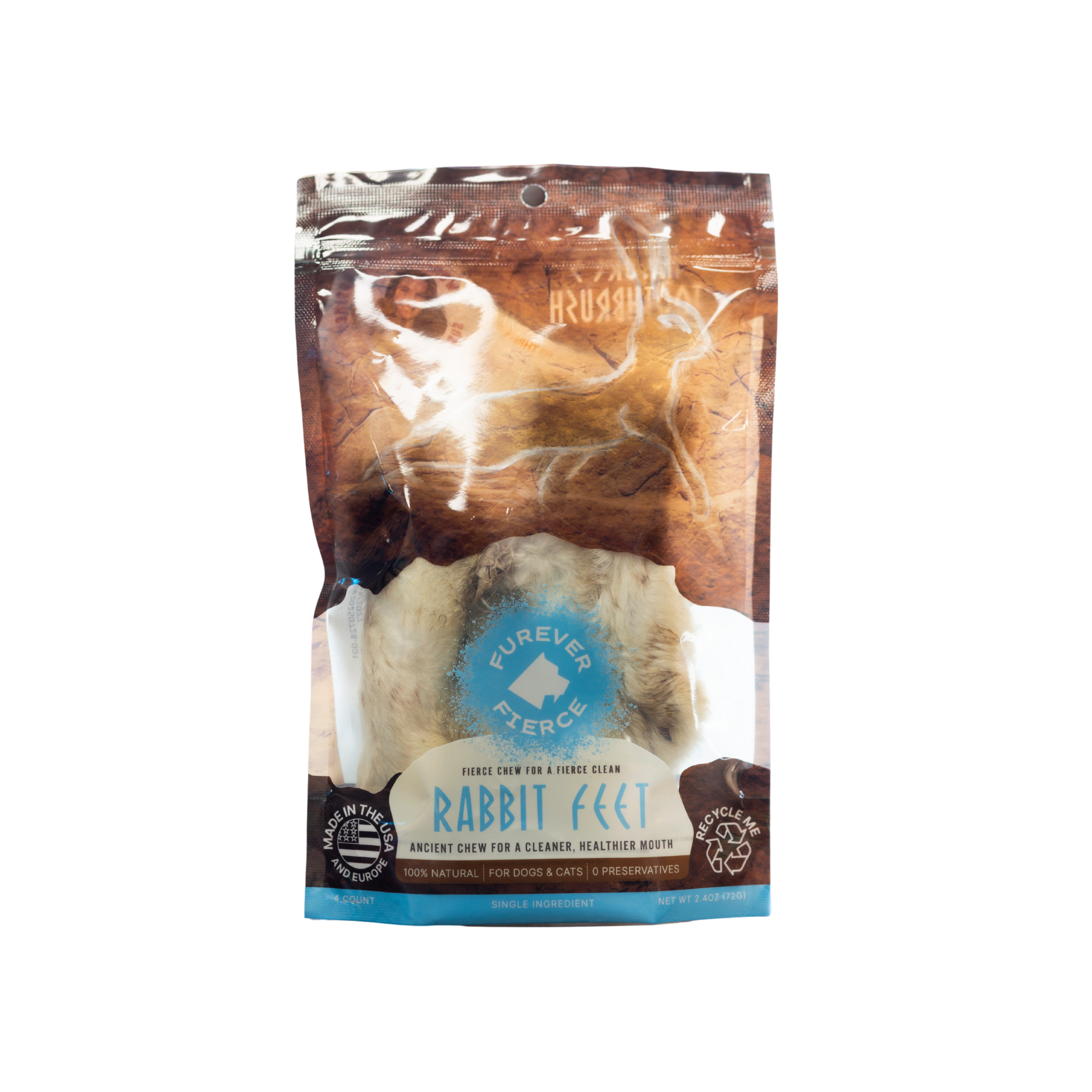 Furever Fierce Dehydrated Rabbit Feet – Pups & Cubs Premium Pet Food