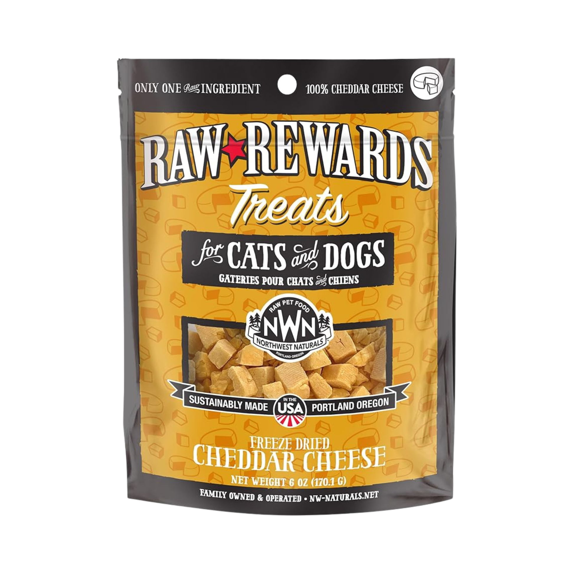 Northwest Naturals Raw Rewards Freeze-Dried Cheddar Cheese for Dogs ...
