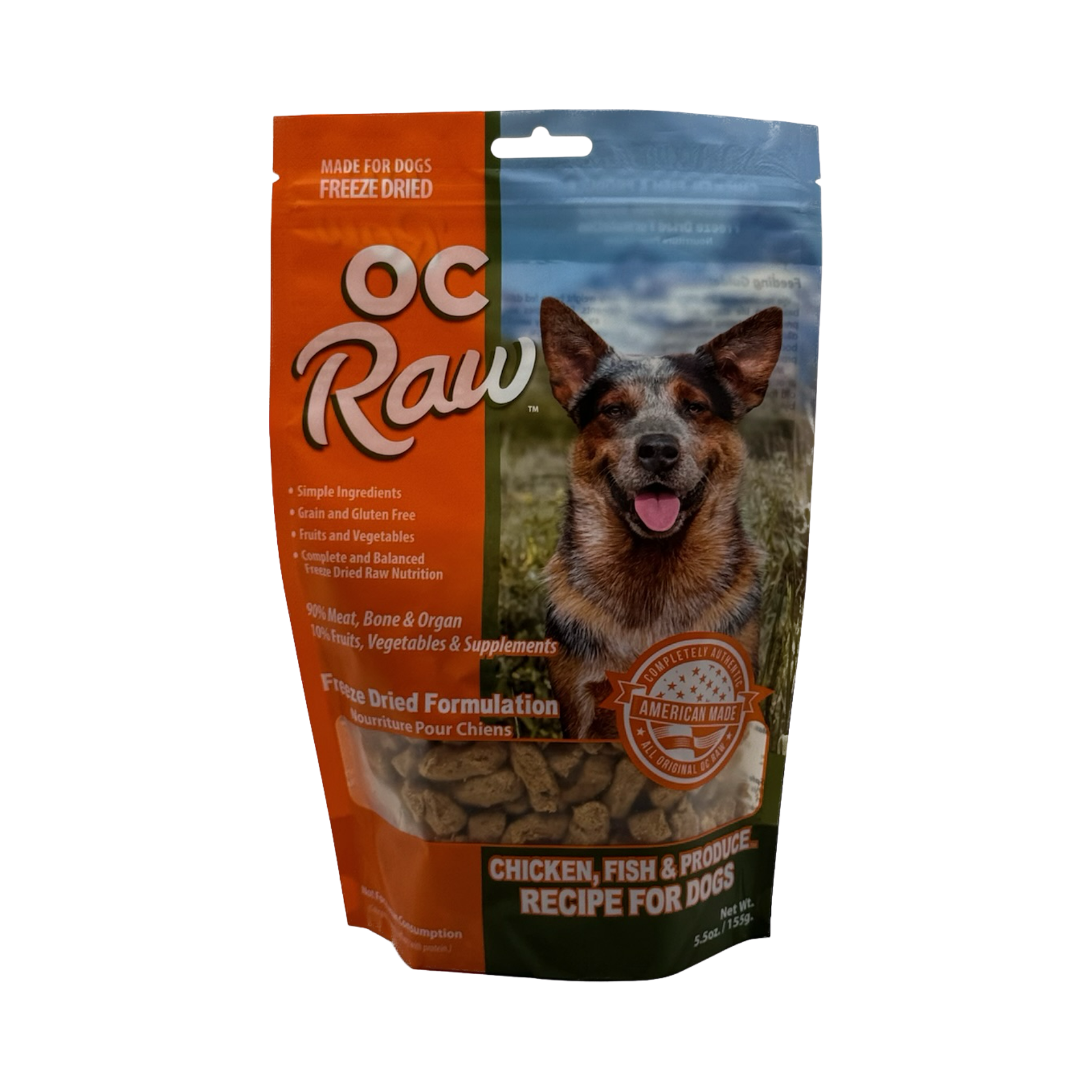OC Raw Freeze-Dried Chicken, Fish, & Produce – Pups & Cubs Premium Pet Food