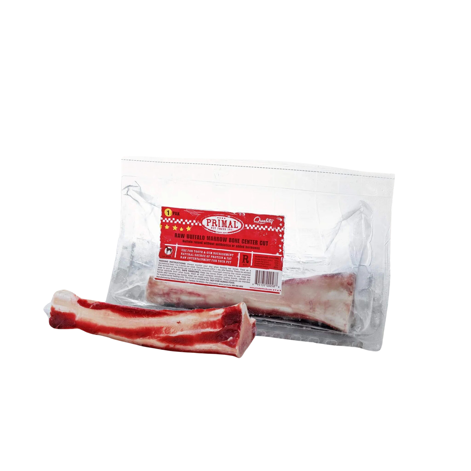 Primal Raw Buffalo Marrow Bone Center Cut – Pups & Cubs Premium Pet Food